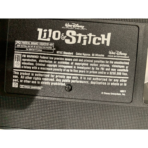 Walt Disney | Media | Lilo Stitch Vhs Movie Vcr Video Tape Used Walt ...